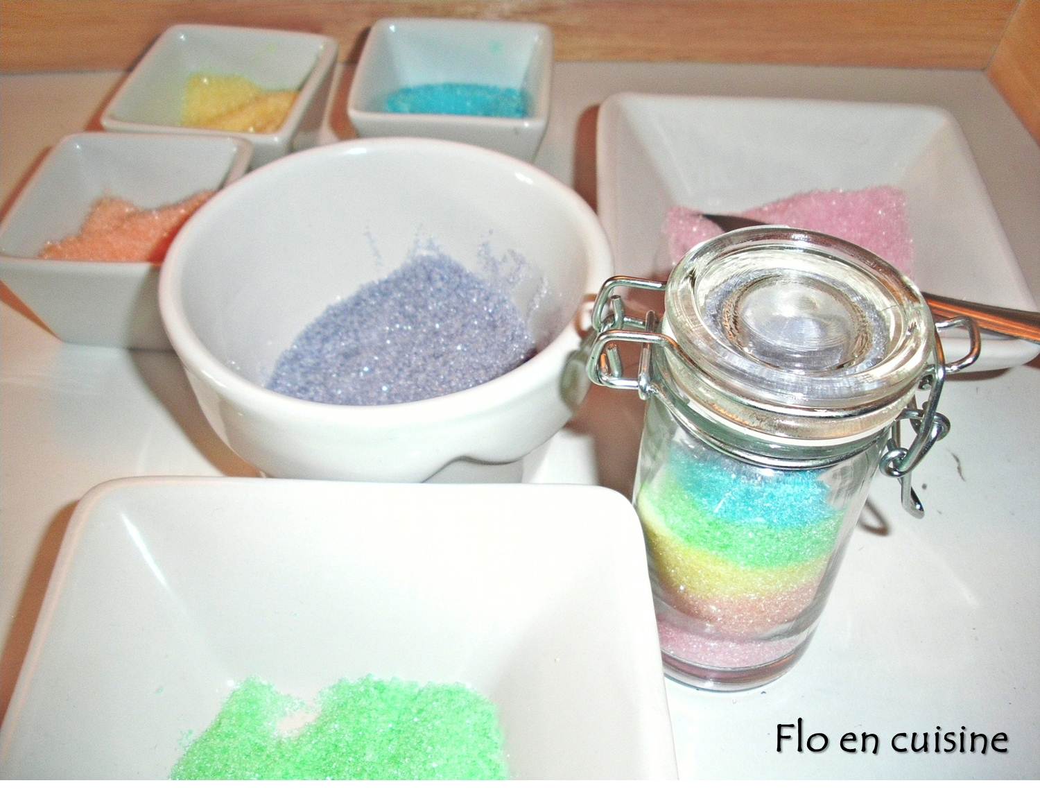 Flo en cuisine: Sucre coloré