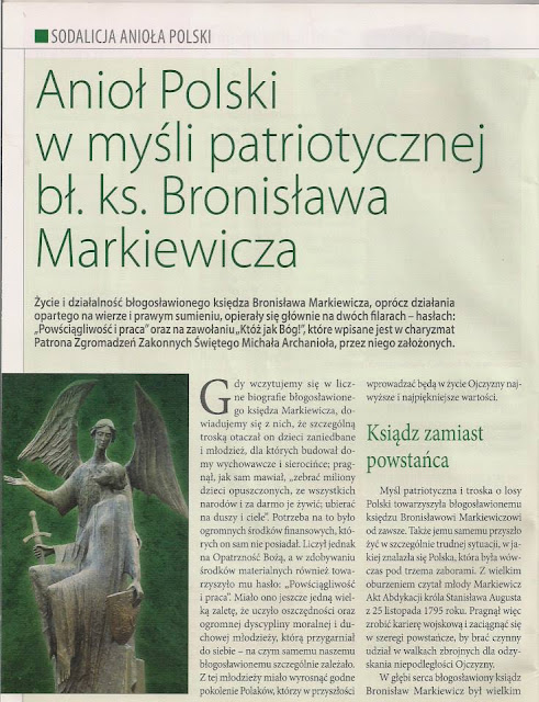 ANIOŁ STRÓŻ POLSKI: Bł. ks. Bronisław Markiewicz