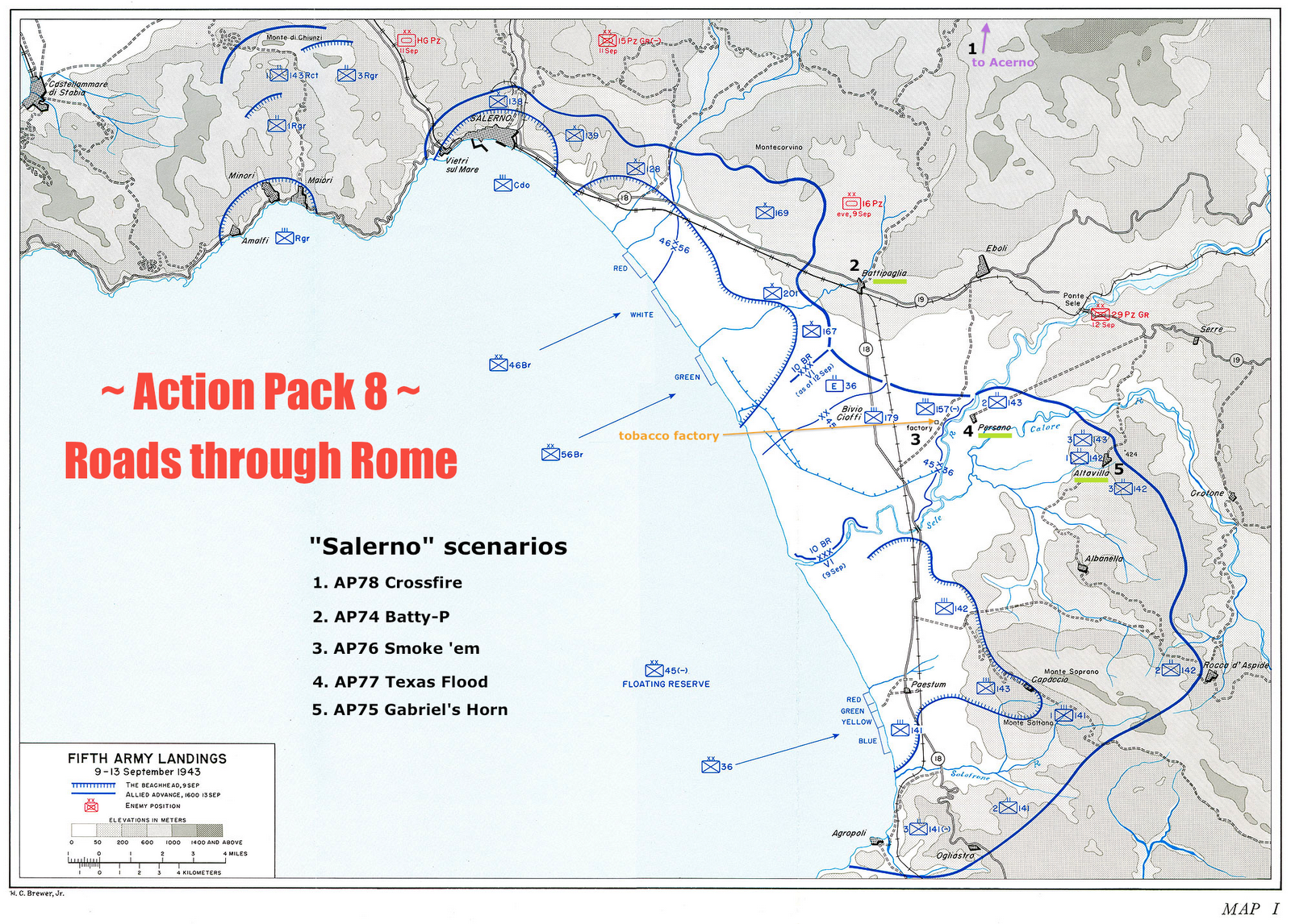 Fob Salerno Map