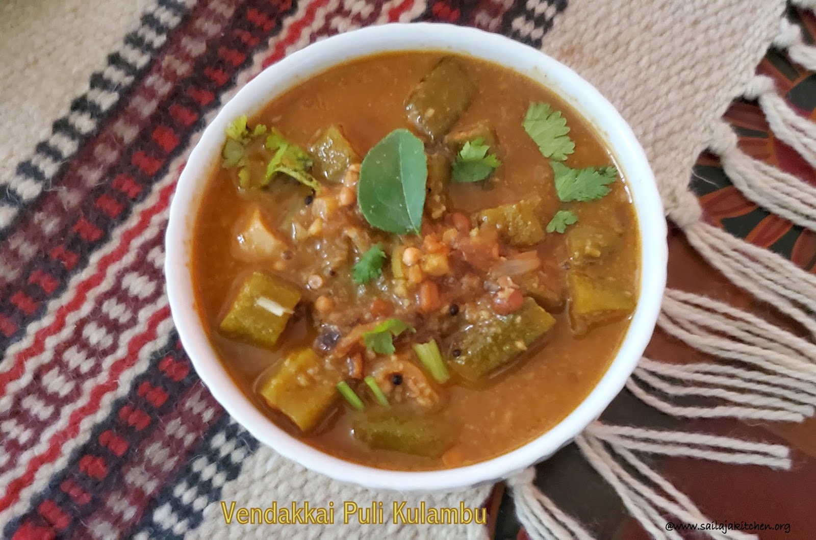 Sailaja Kitchen...A site for all food lovers!: Vendakkai Puli Kulambu ...