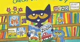 The Ladybug Reads...: Review - Pete the Cat Checks Out the Library