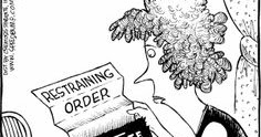 Dying for Chocolate: Cartoon of the Day: Restraining Order