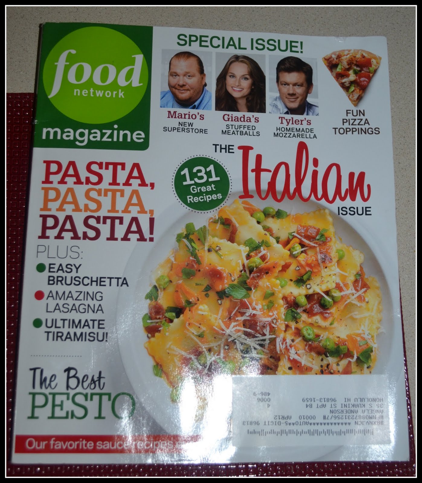 Aloha Yinz Mangia: Food Network Mag: Baked Pasta