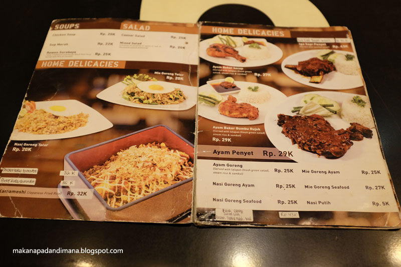 Daftar Menu Barometer Cafe Denpasar Bali - Makan apa dan dimana?