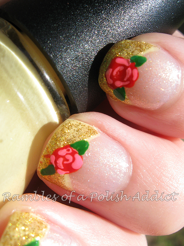 Disney nail art challenge day 15: Princess Belle | Rambles of a Polish ...