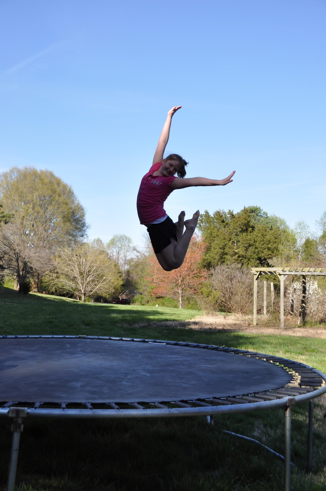 Picture memories: Trampoline fun