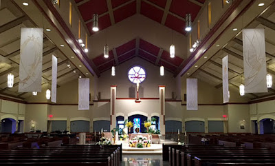 Large Liturgical Banners St. Mary's Catholic Church in Blacksburg, VA