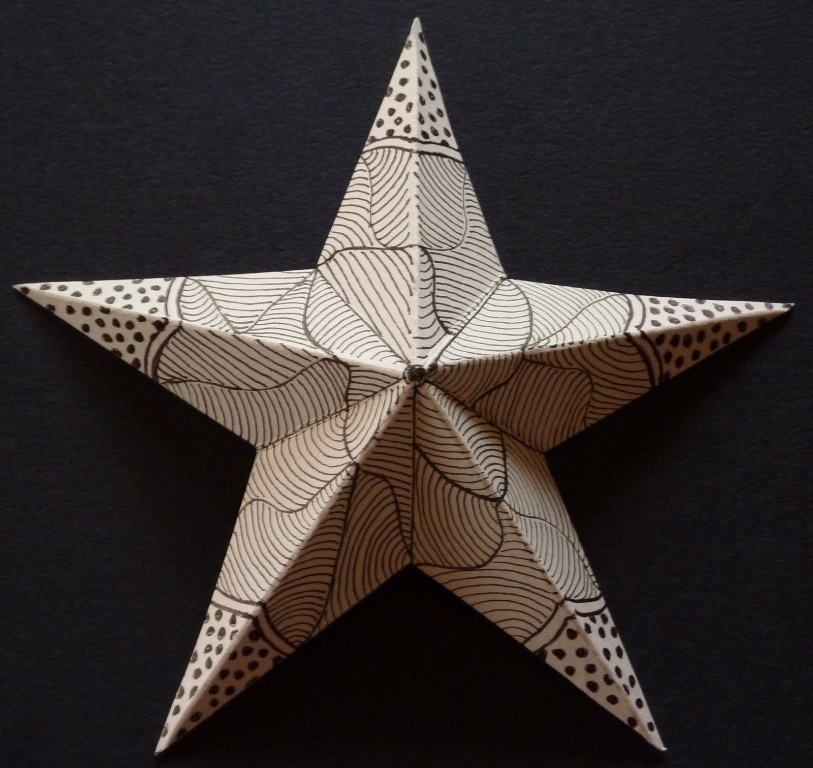 Sweet Pea Crafts: Zentangled star