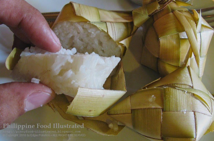 Philippine Food Illustrated: puso (plain rice)