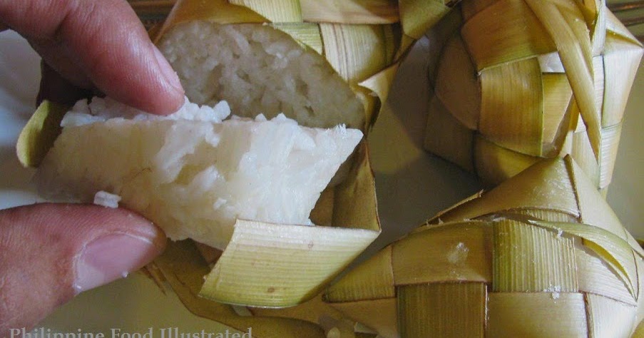 Philippine Food Illustrated: puso (plain rice)
