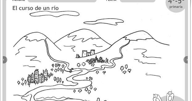 Ciencias Sociales de Primaria: "El curso de un río" (Fichas recortables ...