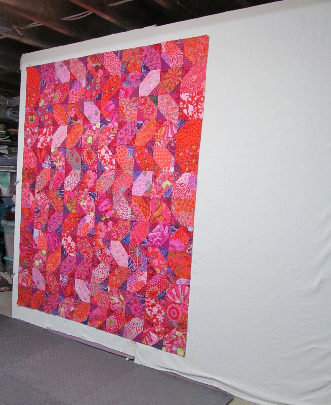 Exuberant Color : Cascade is a quilt top...............