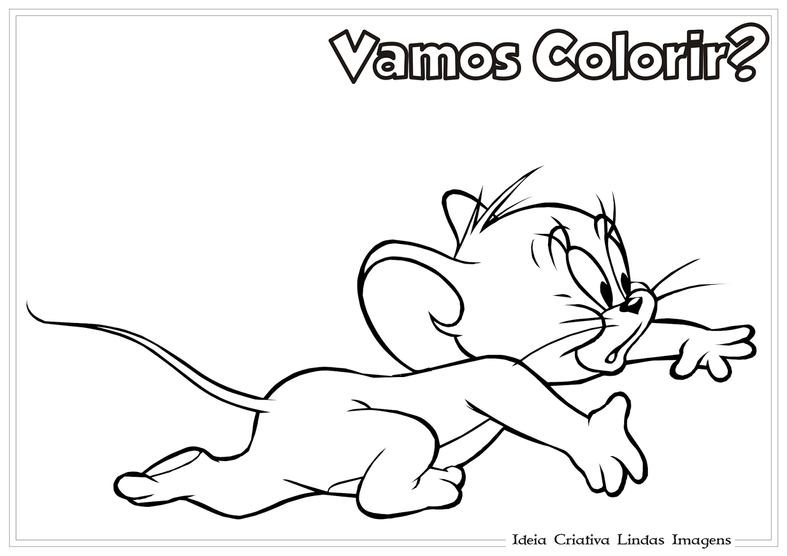 Tom E Jerry Desenho Para Colorir