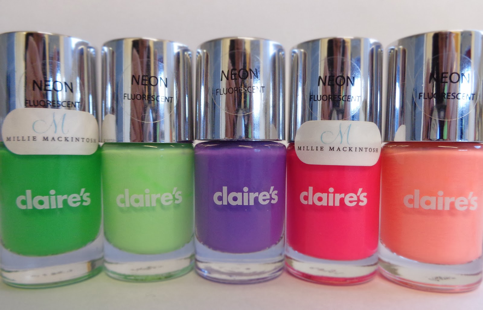 Pause For Polish: Claire's Accessories | Green Neon Nail Art