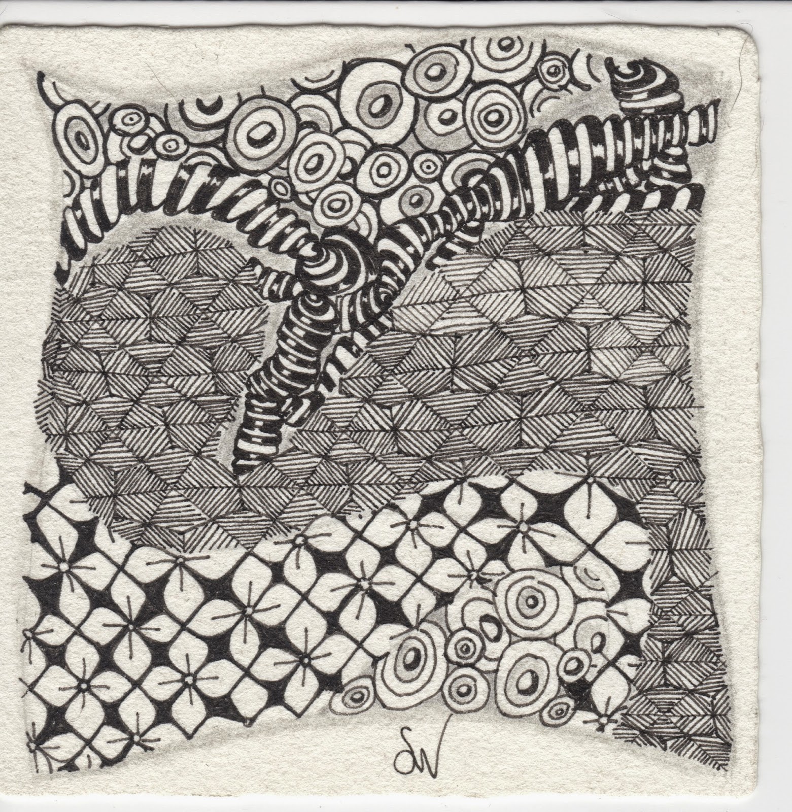 Tickled To Tangle: "It's a String Thing" #36 Tiles