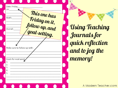 Classroom Freebies Too: Teaching Journal