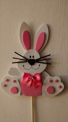 Crear con foamy: Crea muchos conejitos de foamy o goma eva con estos moldes