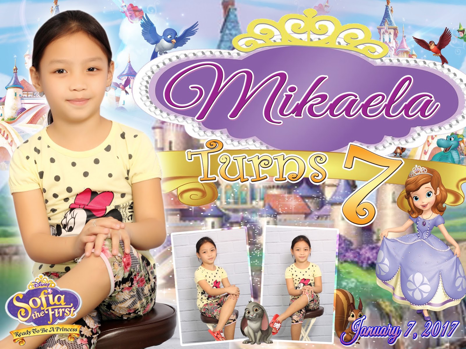 Sofia the First Theme Layout Tarpaulin - Get Layout