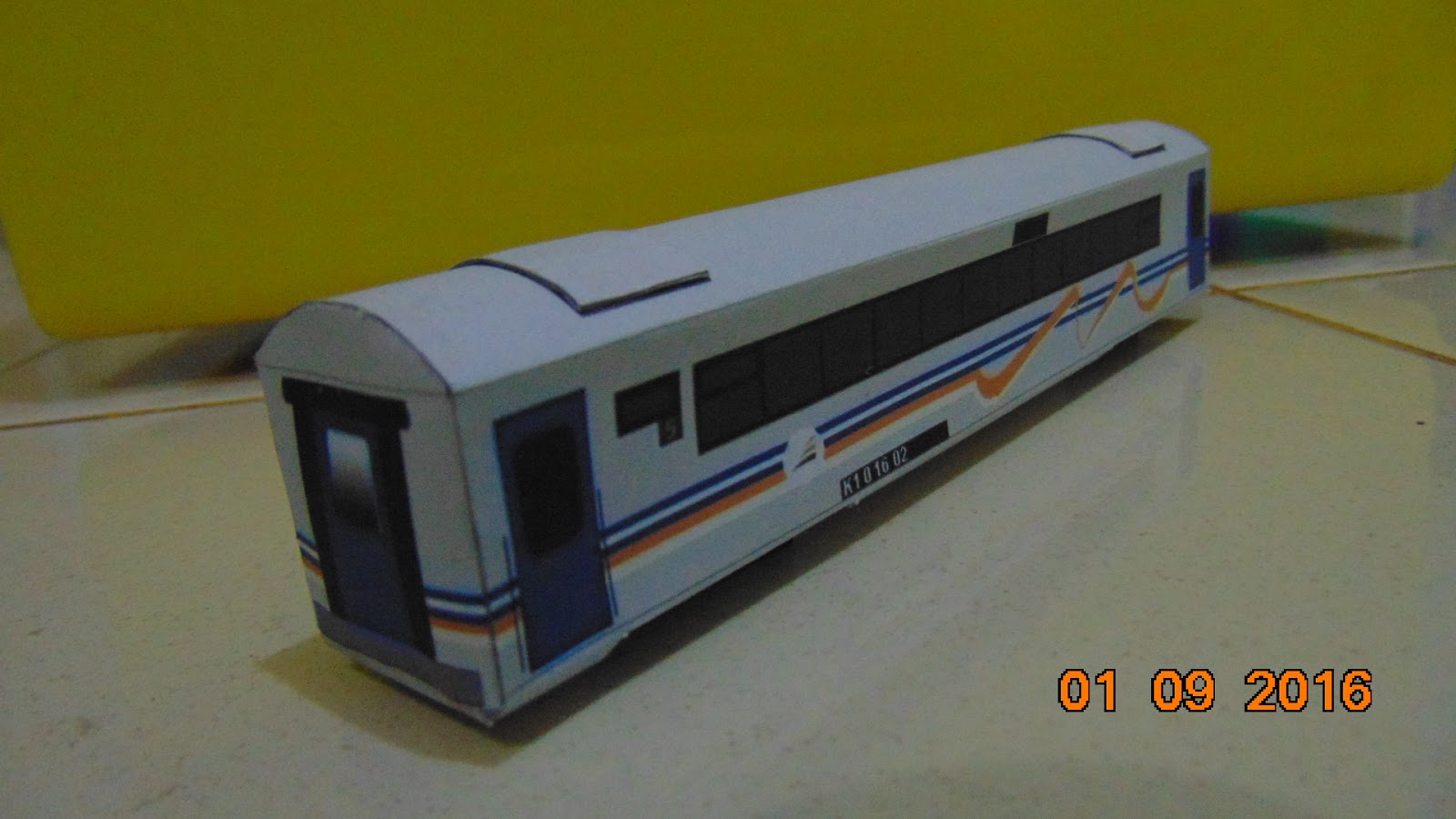 Beberapa Pola Papercraft Lokomotif dan Hasilnya