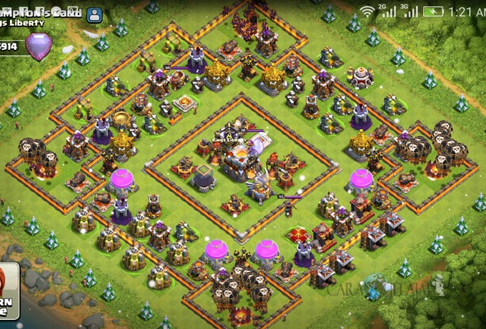 Desain Base Pertahanan TH 11 COC Update Bomb Tower Terbaru 2017 Clash Clash of ClansOf Clans