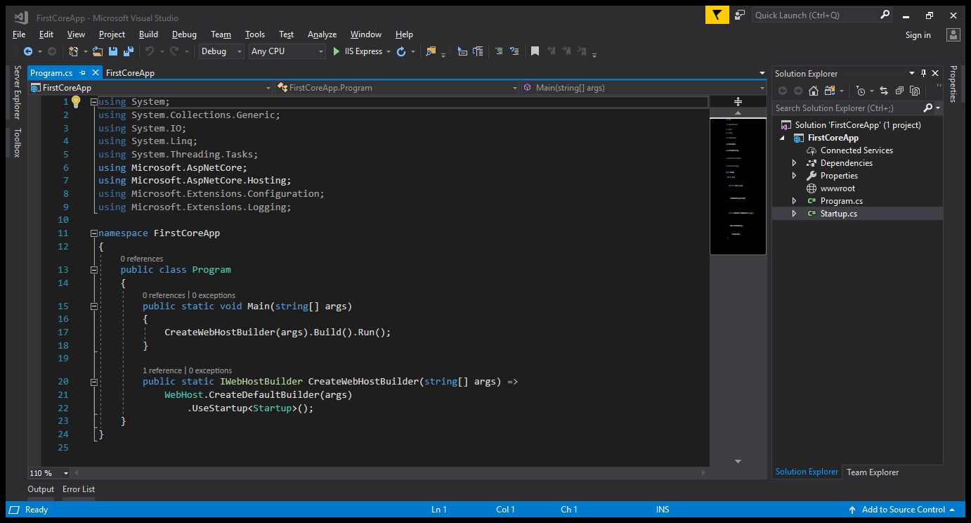 Let's Be Developer: Create first ASP.NET Core application