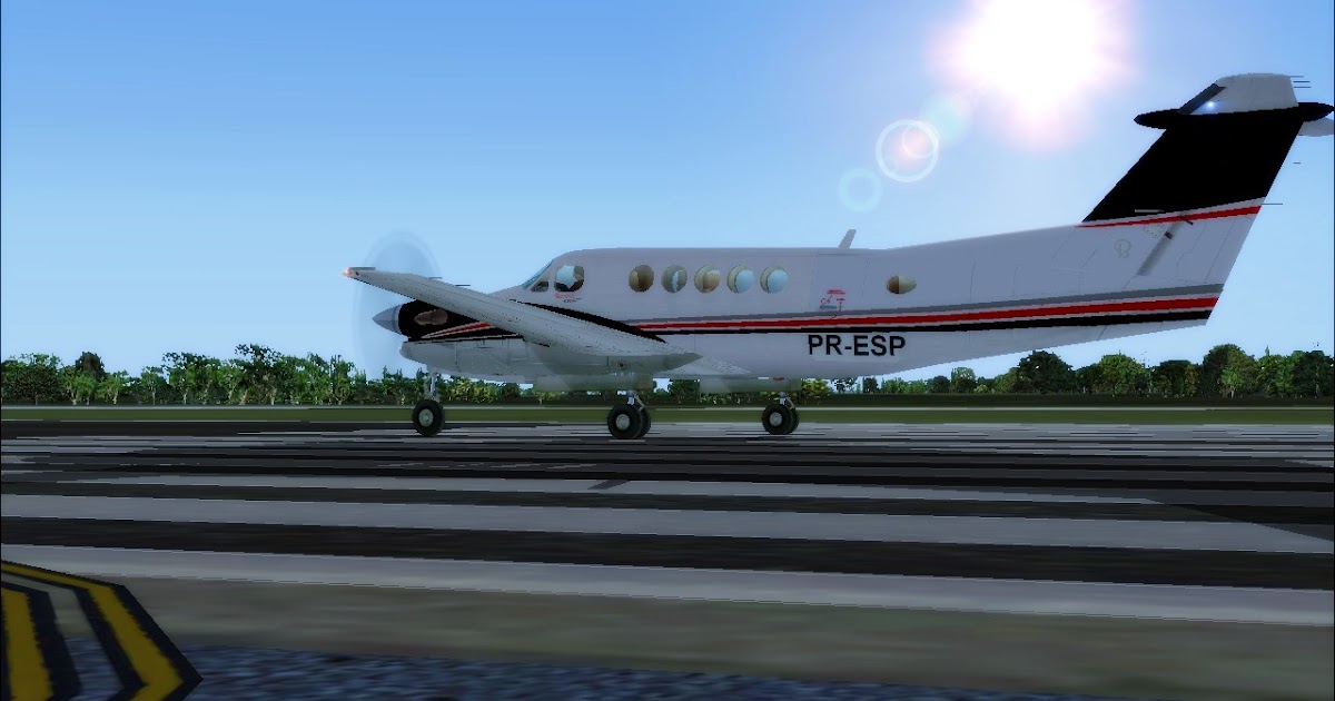 Aéro Virtual FSX: Beechcraft King Air B-200 PR-ESP AFG Policia Militar ...