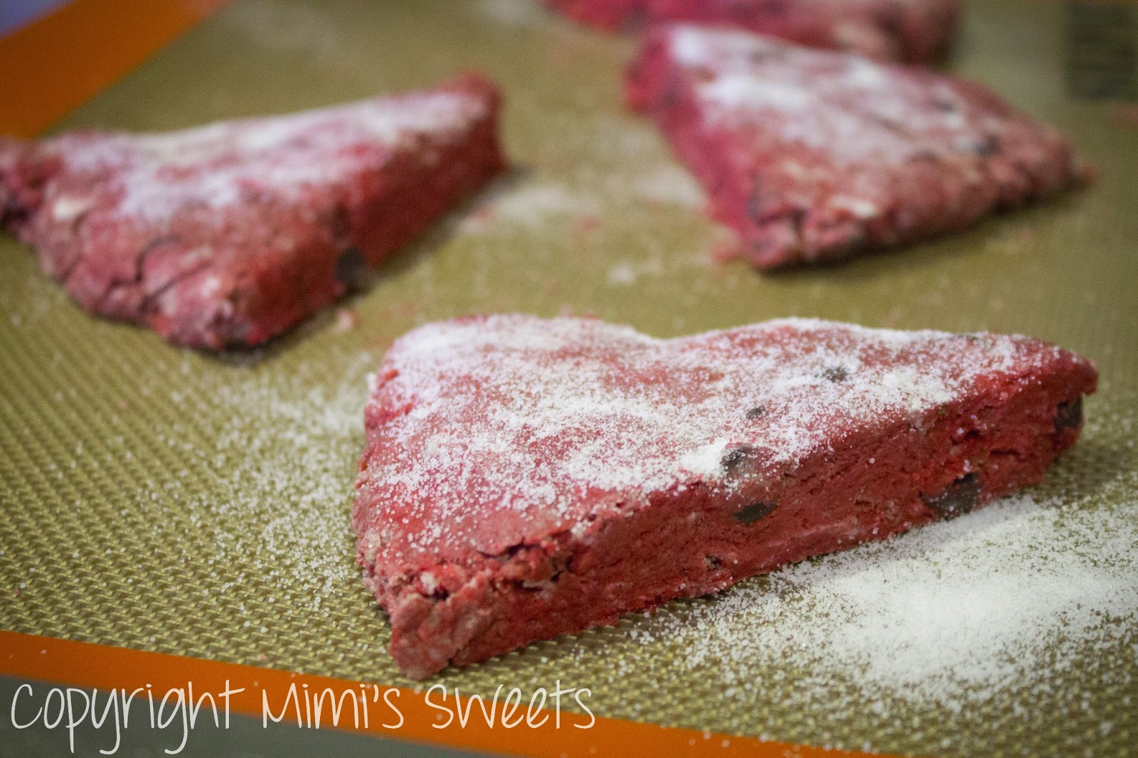Red Velvet Scones - Mimi's Sweets