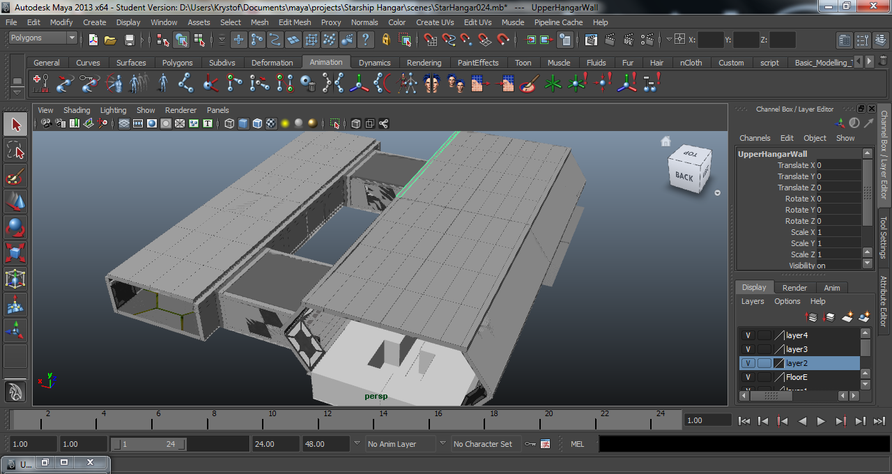 The Unified Projects ANI113205/7-13: DE Maya Prototype 2
