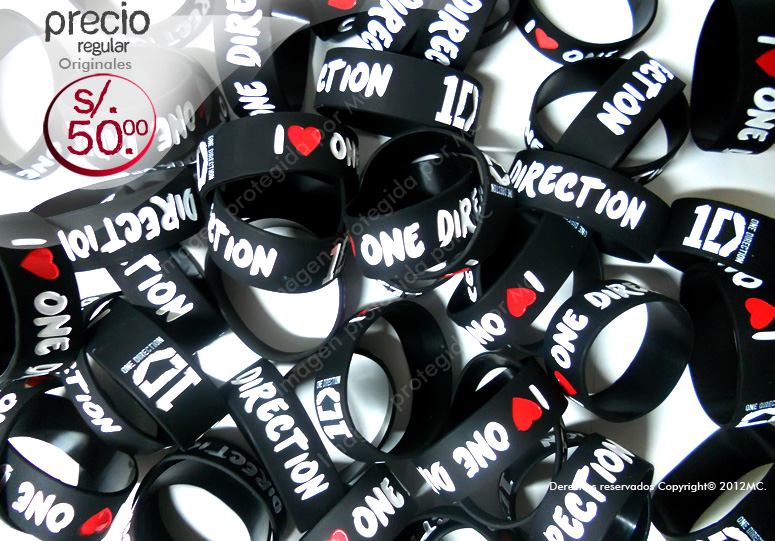 PULSERAS ONE DIRECTION ( Originales)