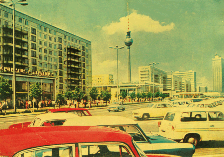 Berlin Est - Tour de télévision - F. Dieter et G. Franke