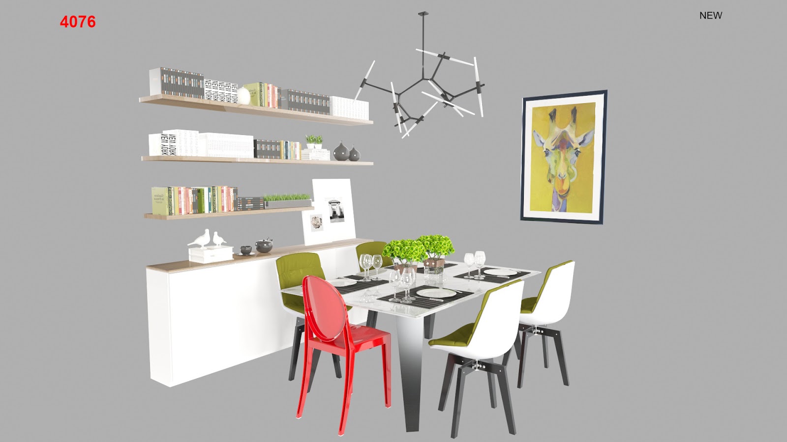 templates 3D: Kitchen & Dining