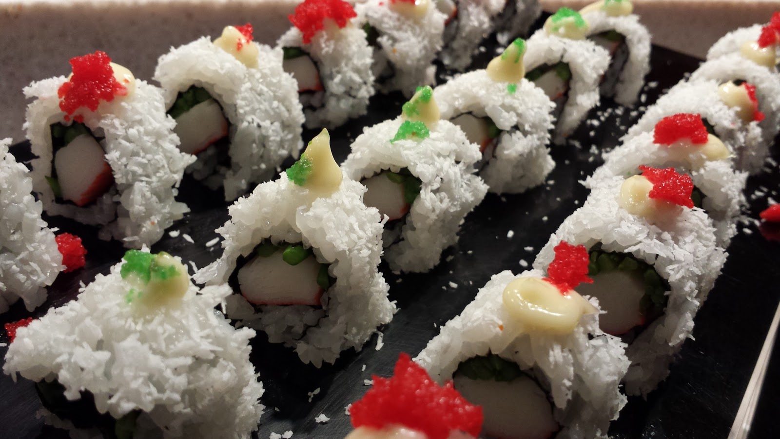 Street Food Warms Your Heart: Sushi Sashimi Station - Birthday Date at ...