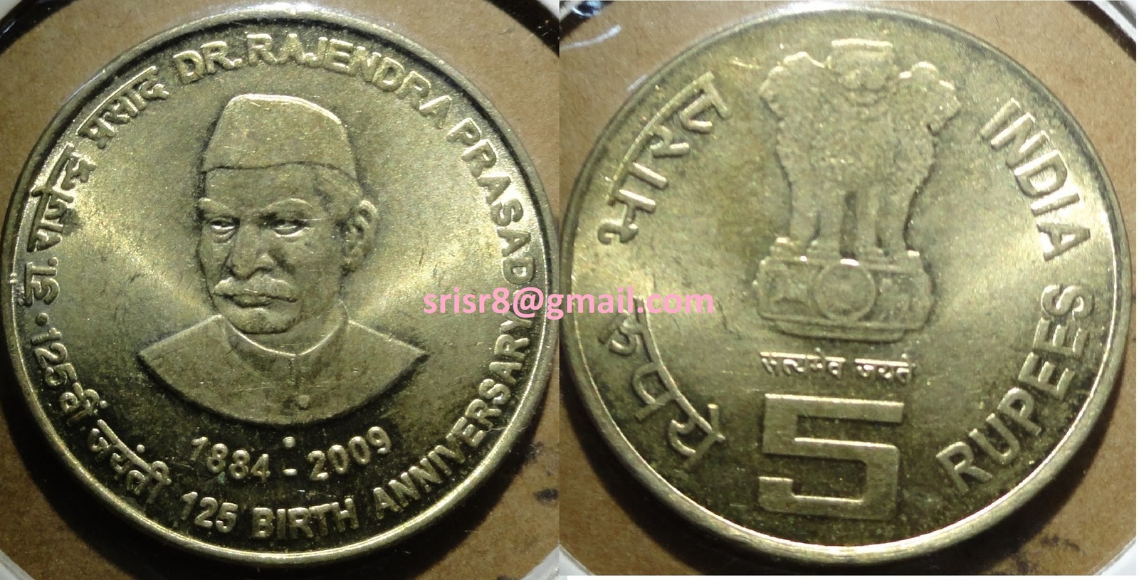 Republic India Coin Collection: Commemorative 5 Rupee Coins