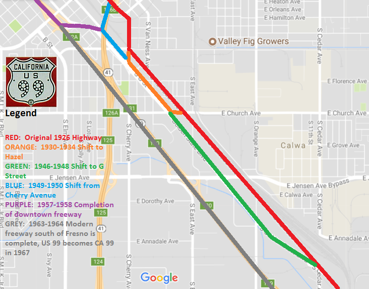 Hunting for forgotten history; Old US 99 in Fresno