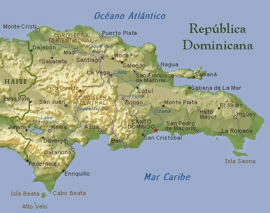 Ciencias Sociales: Mapa de La República Dominicana