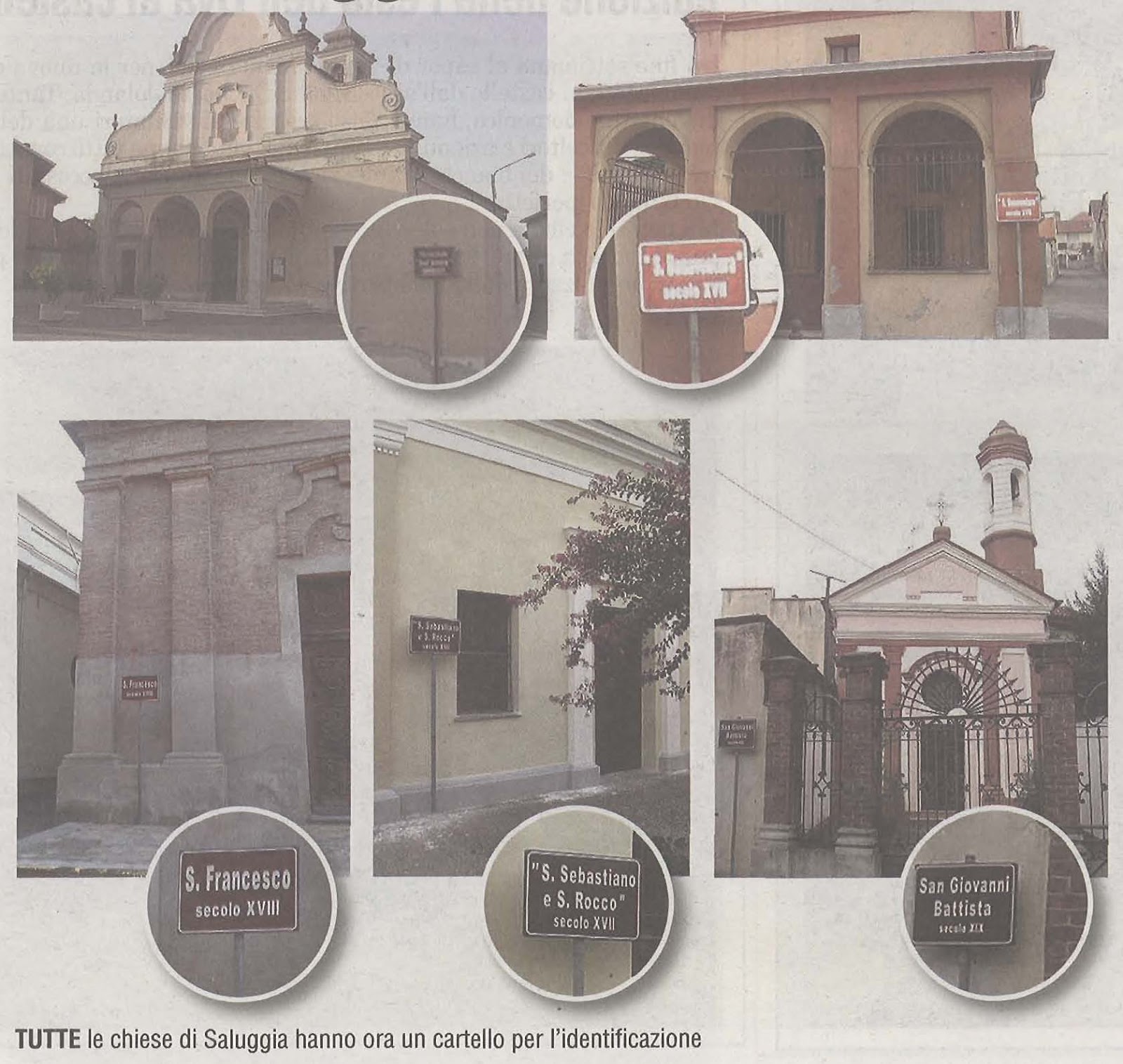 QUI - SALUGGIA: SCOPERTI I NOMI DELLE CHIESE DI SALUGGIA