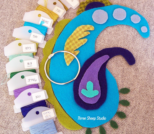Three Sheep Studio: How To Applique With Wool Series - Part 3