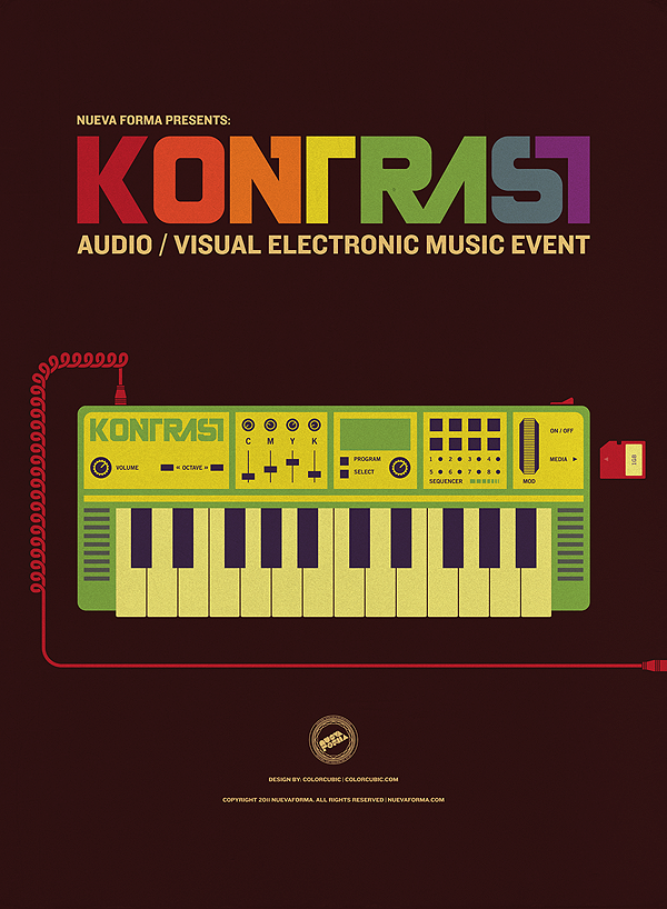 Flyer Goodness: Nueva Forma Kontrast Posters & Art by Color Cubic