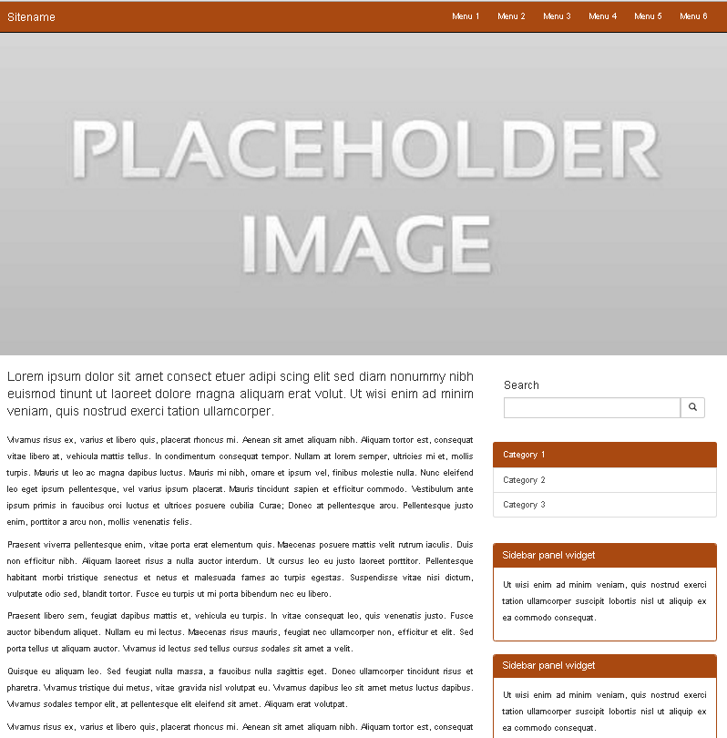 Plain responsive layouts for website startup using bootstrap.