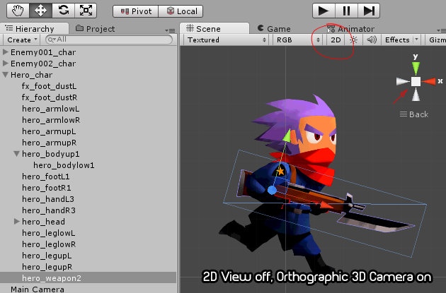 Translation widget locked/hidden in 2D orthographic view - Unity Engine ...