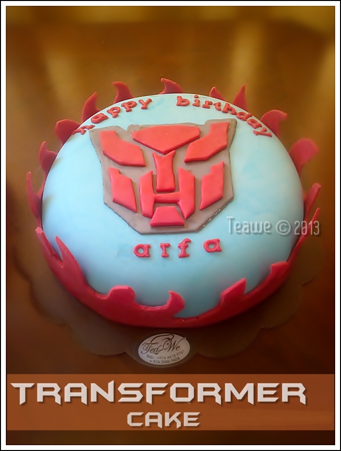 Welcome to Teawe's blog: Transformer Cheese Cake Pesanan Mbak Nia