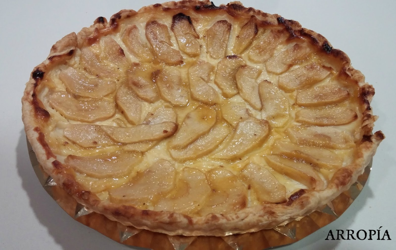 Arropía: Tarta de manzana y crema pastelera