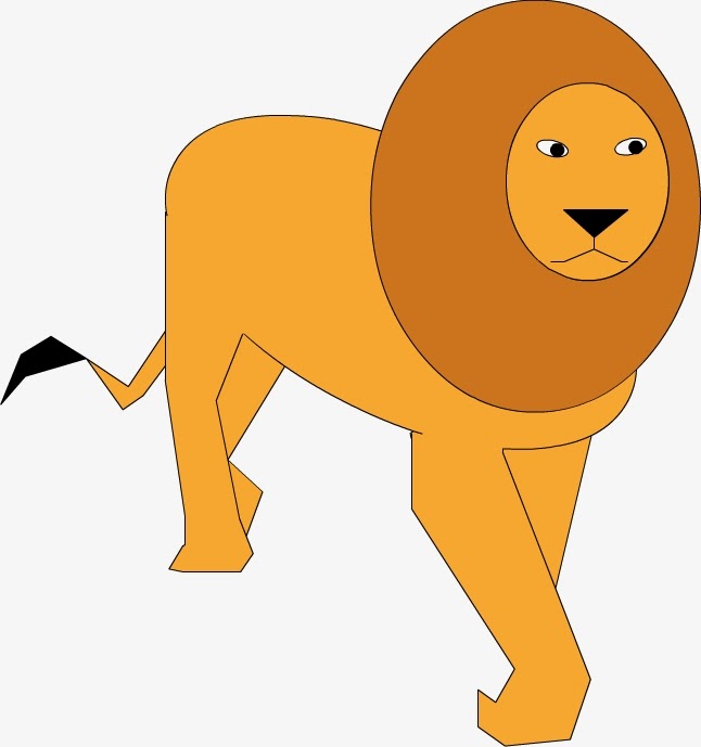 Ignite Dreams : Lion from basic shapes and lines