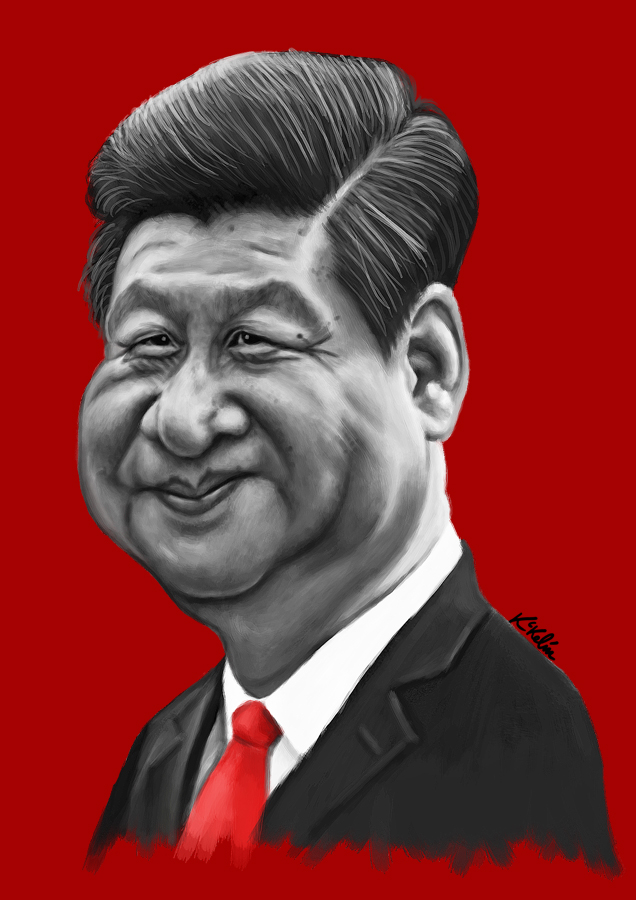 Kikelin caricaturas: XI JINPING, PRESIDENTE CHINO