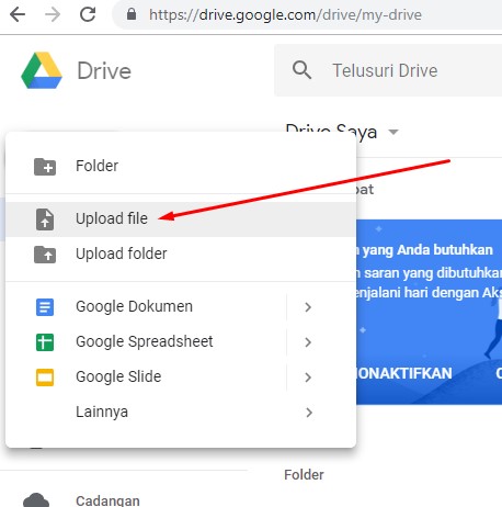 Cara Upload File Dan Download Pada Google Drive ~ NASORUDIN TUTORIAL