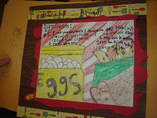 Jamestown Elementary Art Blog: 5th grade graphic design recipe cards