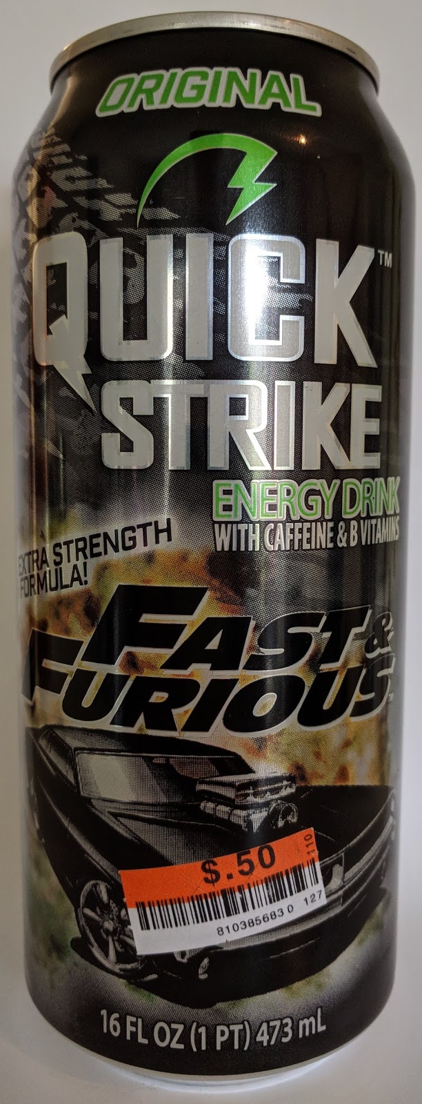 Caffeine King: Quick Strike Energy Drink Review