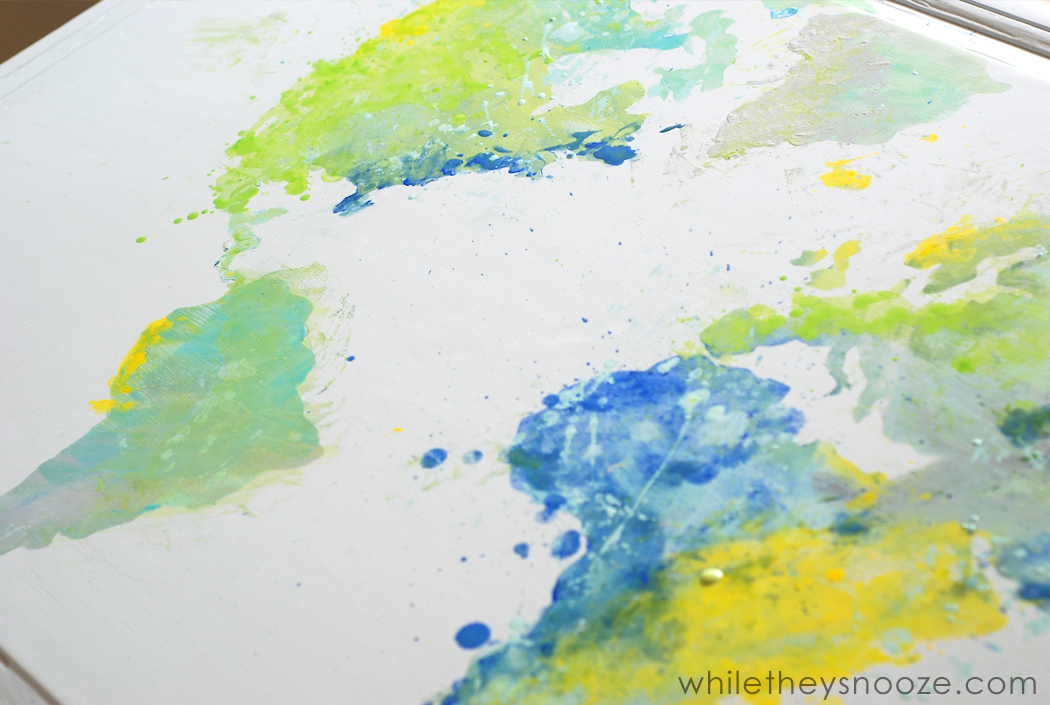 While They Snooze: DIY Map Table Tutorial