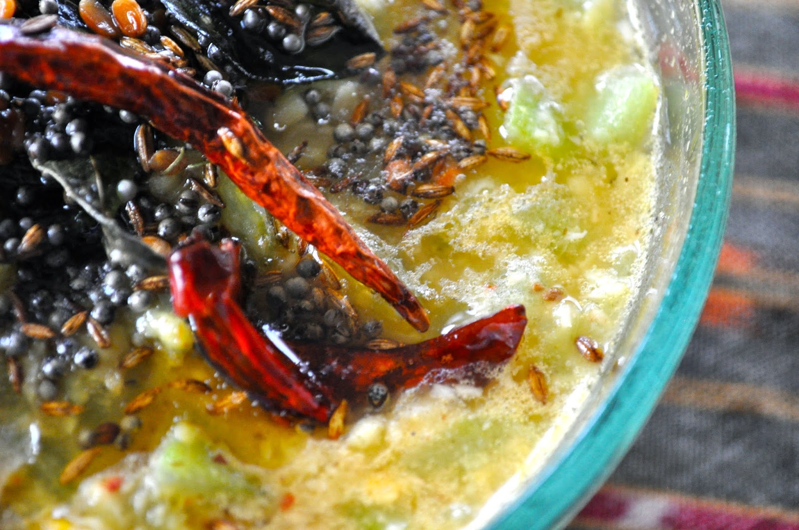 Cooking with Meena: Peerkangai Poricha Kootu (Ridge Gourd / Turai)