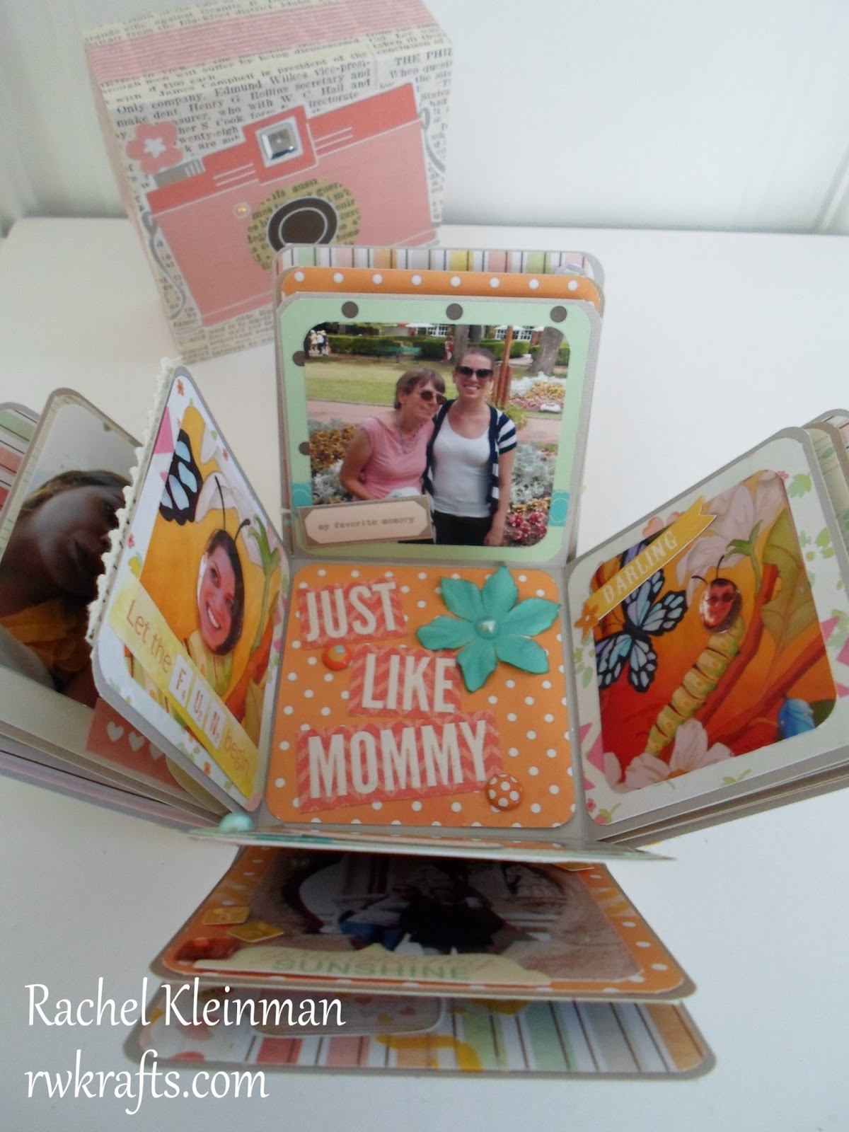 RWKrafts: Mother's Day Explosion Scrapbook Box